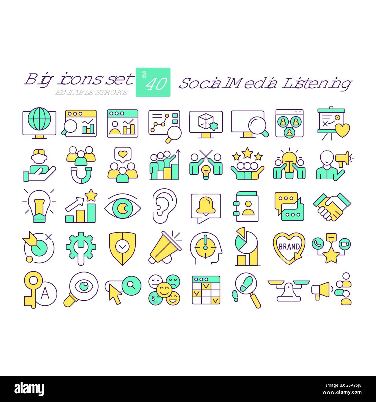 Image business people listening Stock Vector Images - Alamy