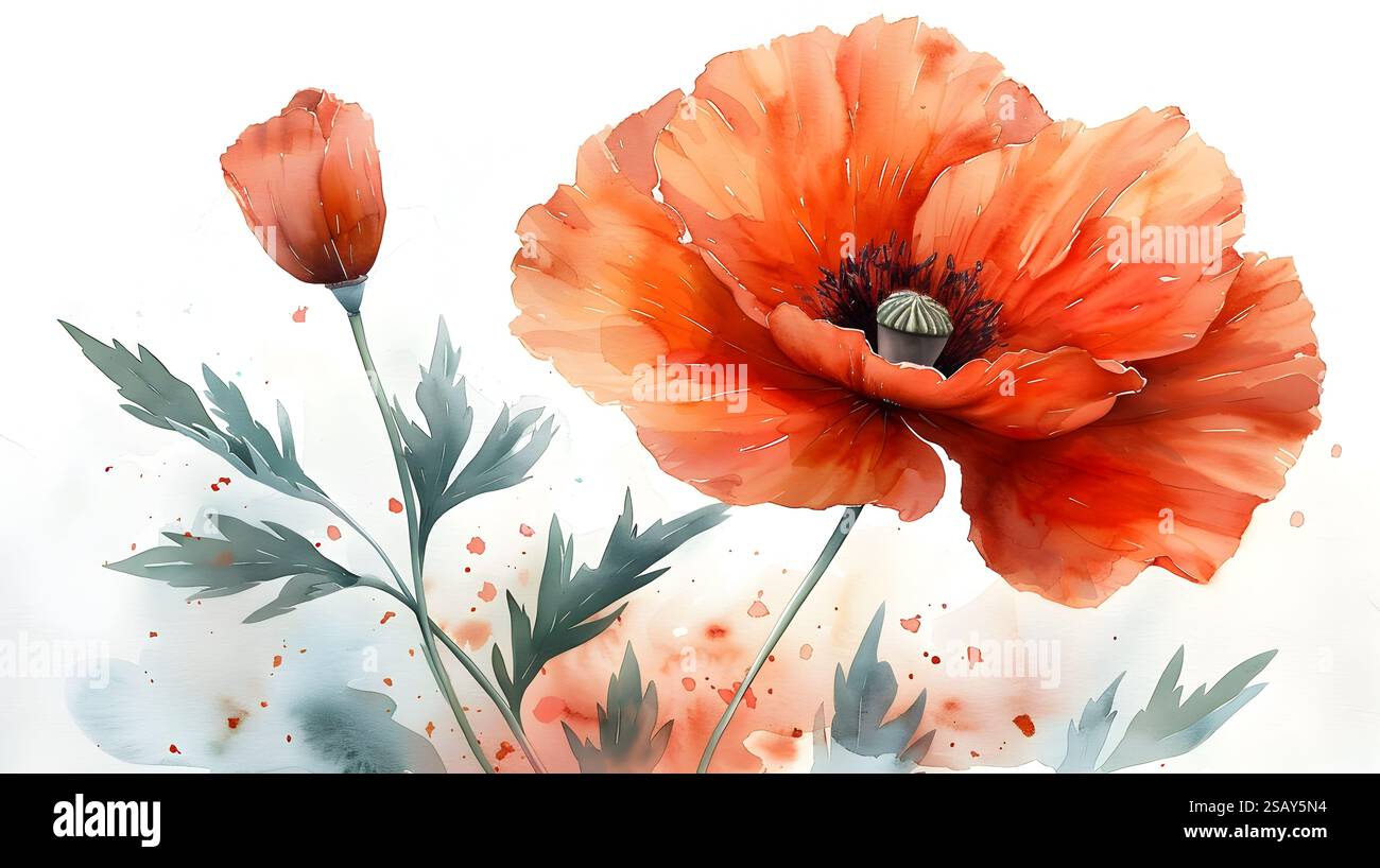Beautifully rendered floral design features hi-res stock photography ...