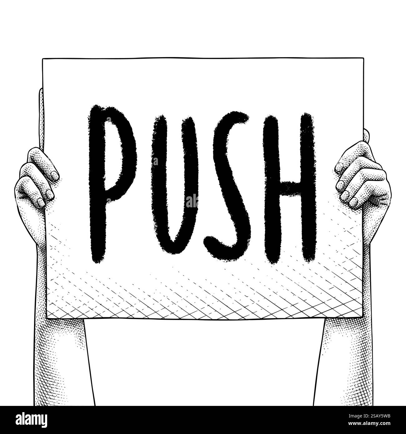 Hand palm studio no face Stock Vector Images - Alamy