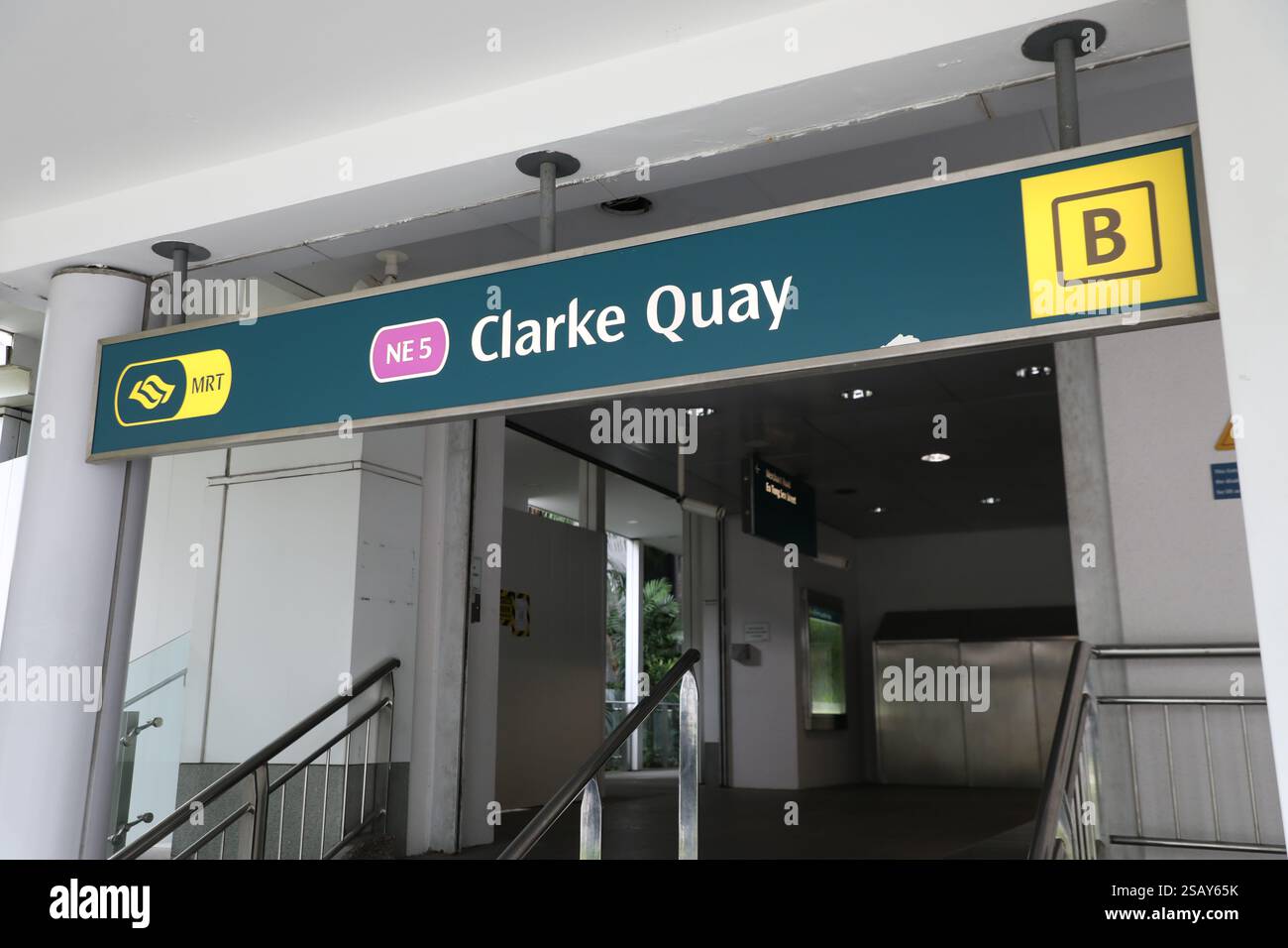 Clarke Quay MRT station, an underground Mass Rapid Transit (MRT ...