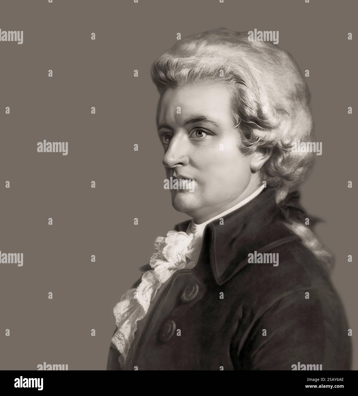 Wolfgang Amadeus Mozart, 1756 – 1791, composer of classical music, First Viennese School ...