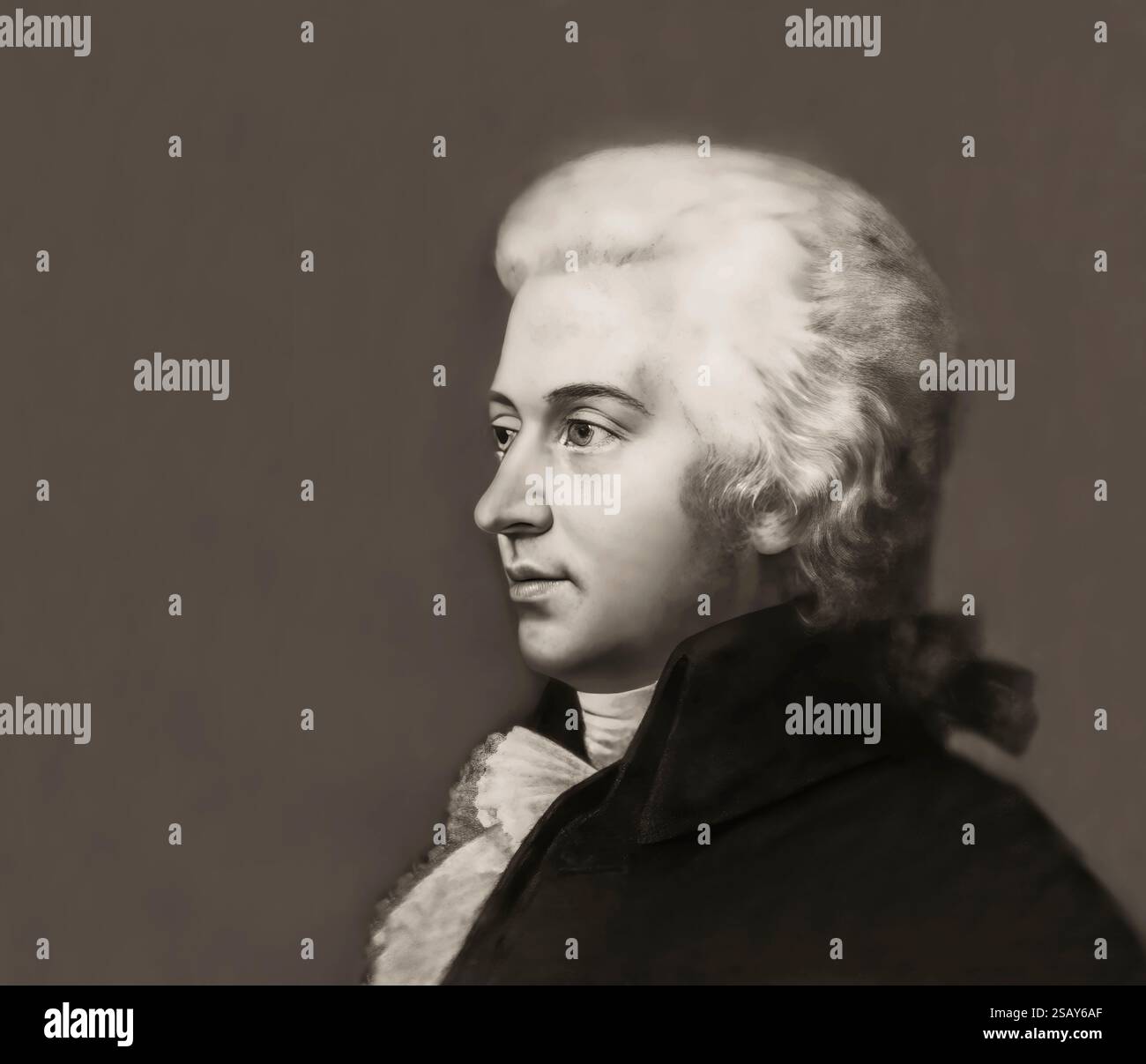 Wolfgang Amadeus Mozart, 1756 – 1791, composer of classical music ...