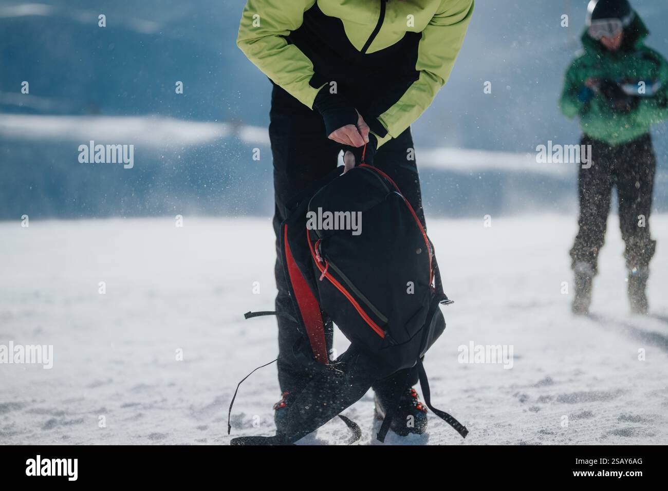 Packing backpack jacket hi-res stock photography and images - Alamy