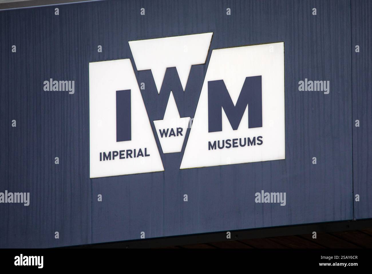 London, UK - June 6th 2024: Imperial War Museums logo above the ...