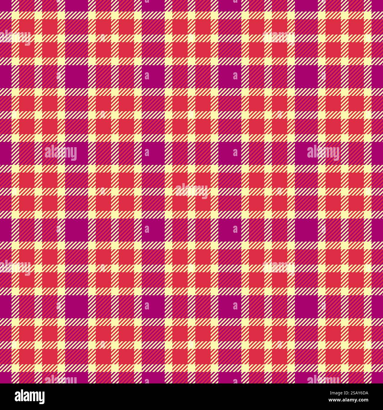 American seamless tartan fabric, short check texture pattern. Figure ...
