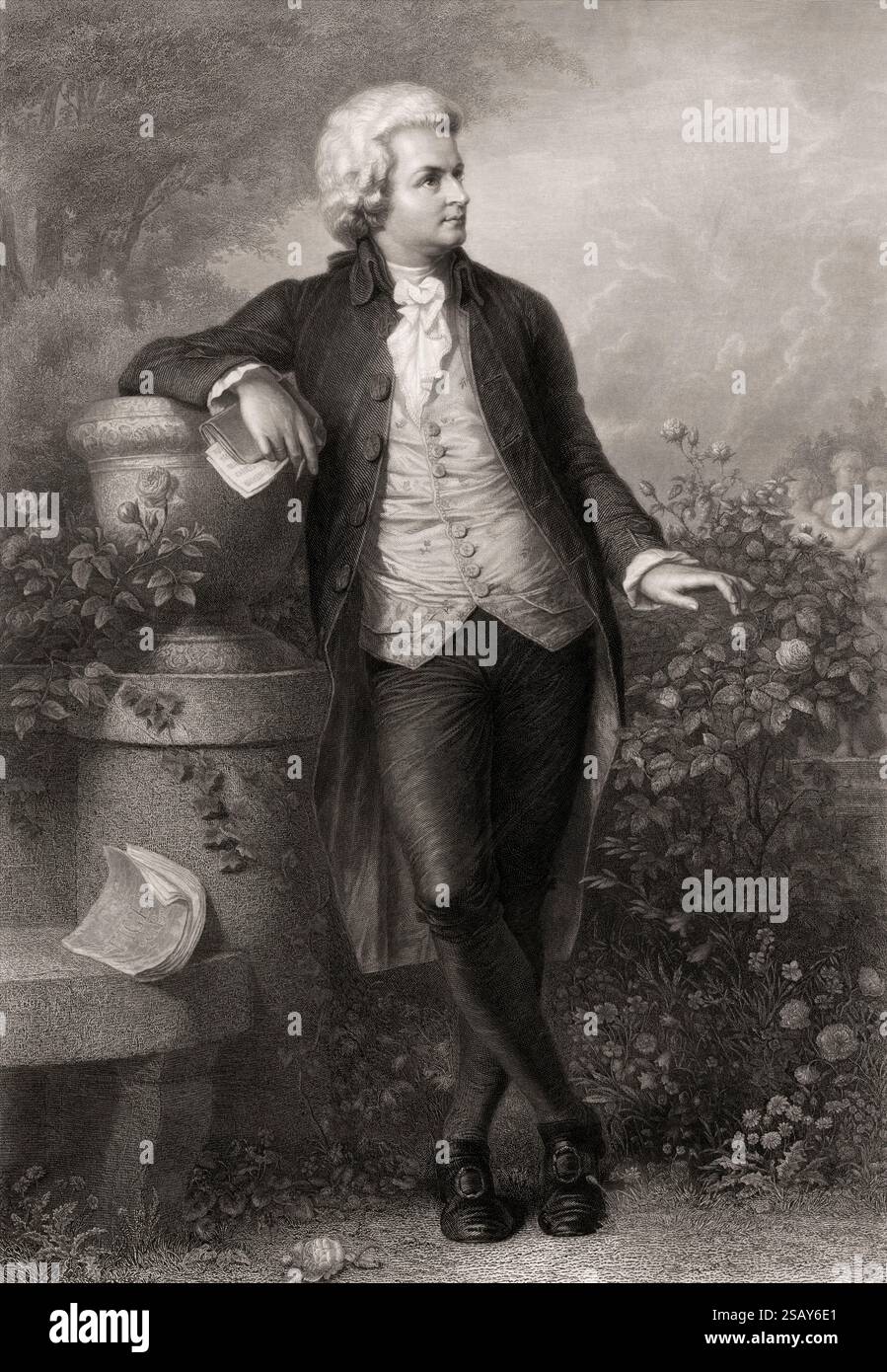 Wolfgang Amadeus Mozart, 1756 – 1791, composer of classical music ...