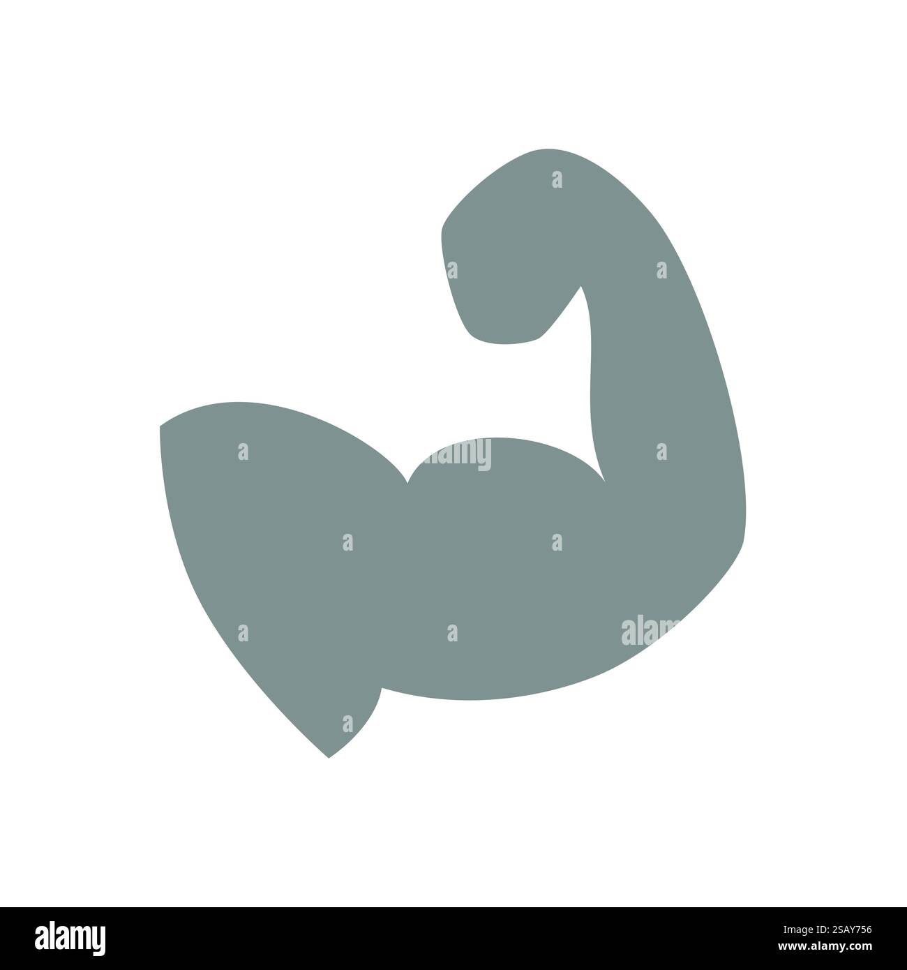 Muscle or biceps vector icon. Bodybuilder and bodybuilding symbol Stock ...