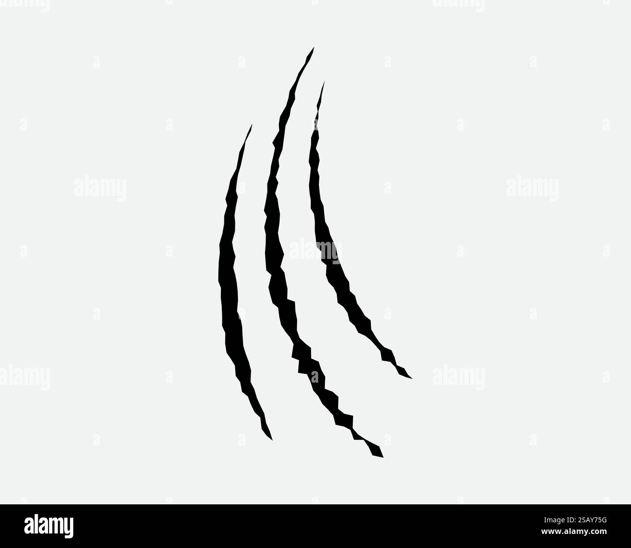 Claws scratches, animal monster mark design element, tattoo and decor ...