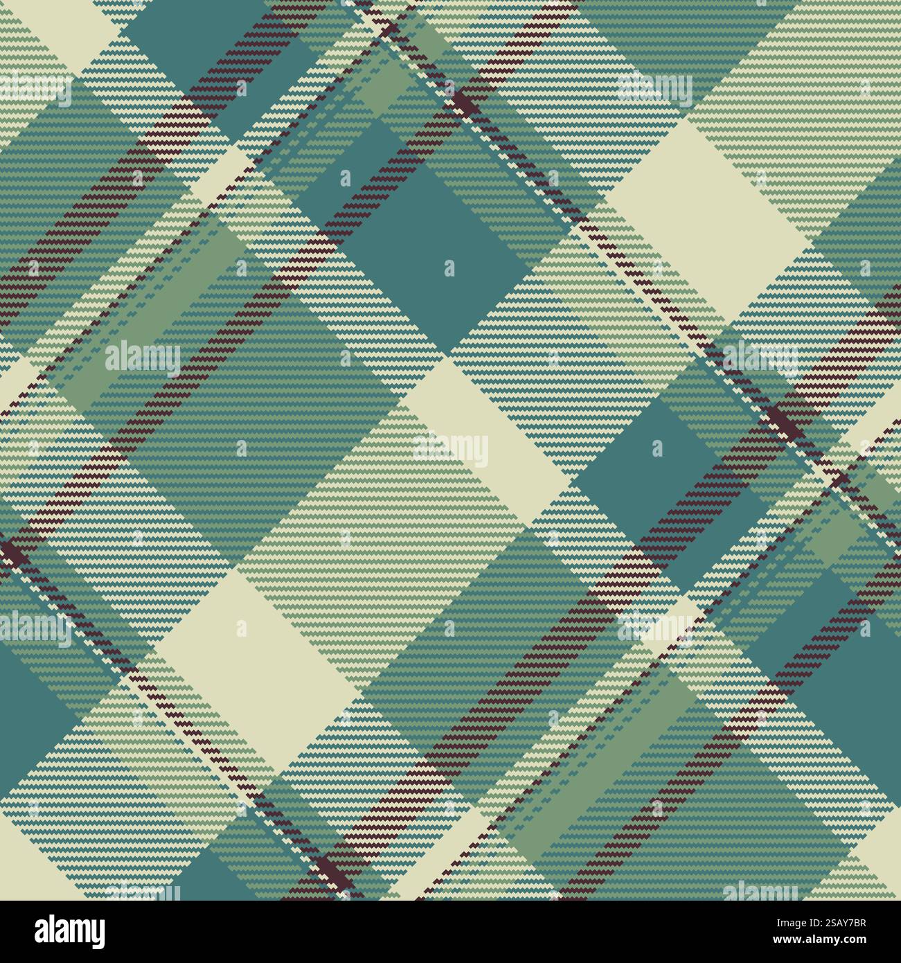 Weave check background fabric, idyllic plaid vector texture. Multi ...