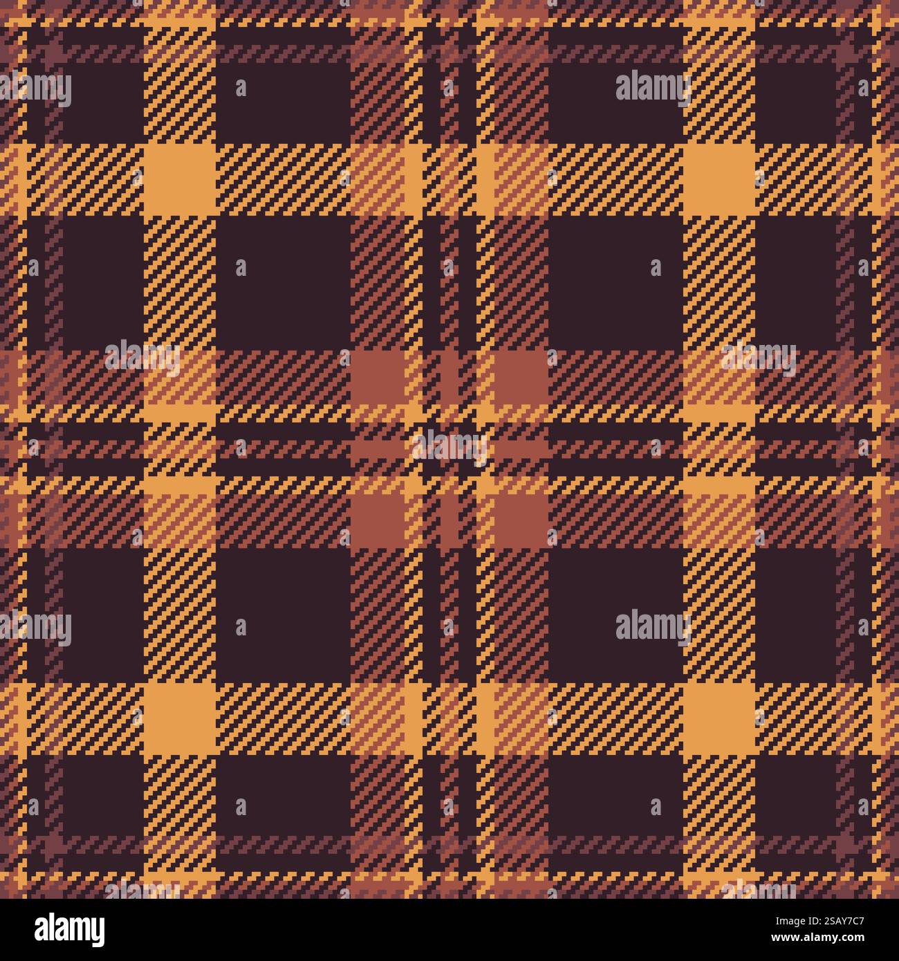 French tartan plaid check, mixed fabric vector pattern. Variation ...