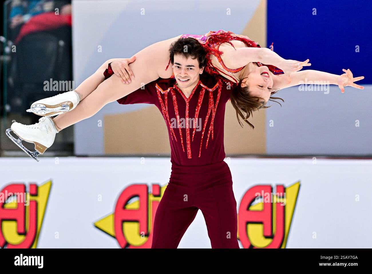 Emilia Monika ZIOBROWSKA & Shiloh Douglas JUDD (ROU), during Ice Dance ...