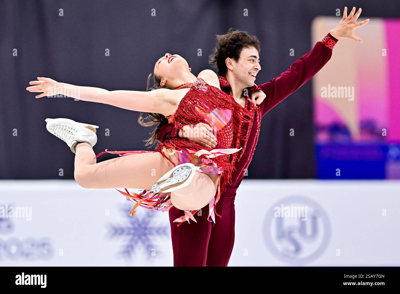 Emilia Monika ZIOBROWSKA & Shiloh Douglas JUDD (ROU), during Ice Dance ...