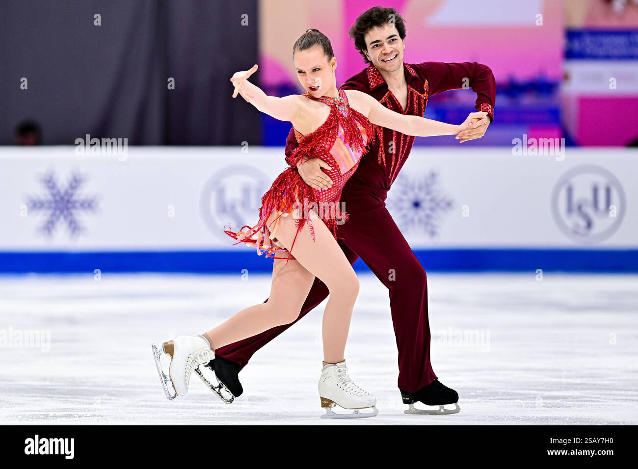 Emilia Monika ZIOBROWSKA & Shiloh Douglas JUDD (ROU), during Ice Dance ...