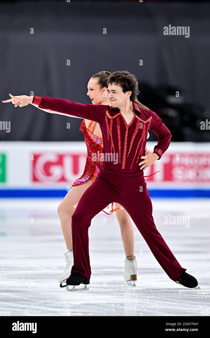 Emilia Monika ZIOBROWSKA & Shiloh Douglas JUDD (ROU), during Ice Dance ...