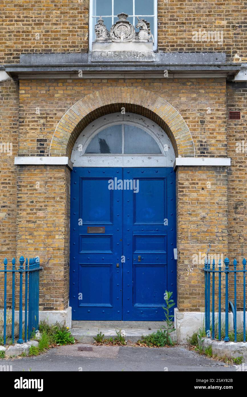 Exterior of the historic Customs House in the town of Gravesend in Kent ...