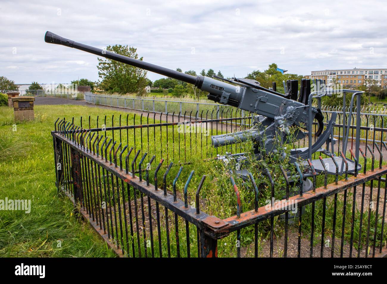 Artillery at the historic New Tavern Fort in Gravesend, Kent Stock ...