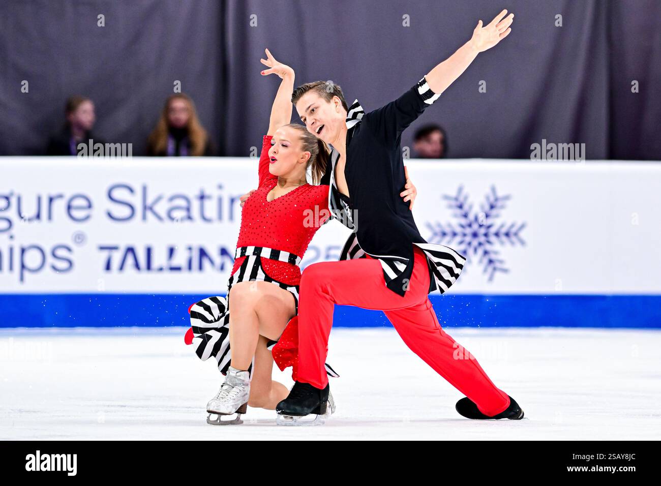 Maria Sofia PUCHEROVA & Nikita LYSAK (SVK), during Ice Dance Rhythm ...