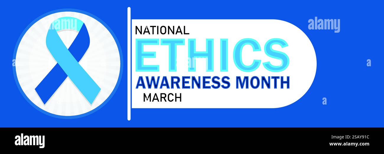 National Ethics Awareness Month. March. Vector illustration. Design ...