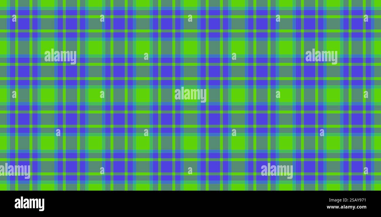 Asymmetric vector seamless background, funky plaid textile fabric. Famous check texture tartan ...