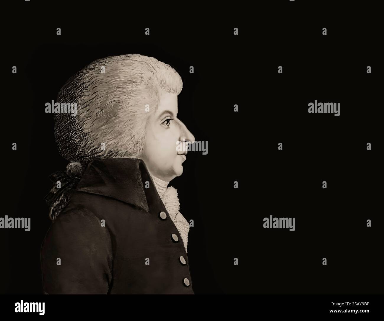 Wolfgang Amadeus Mozart, 1756 – 1791, composer of classical music ...