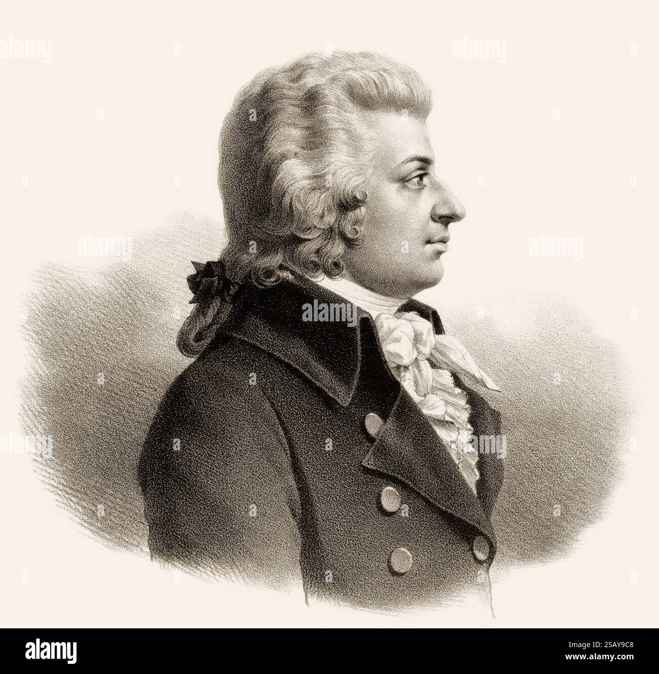 Wolfgang Amadeus Mozart, 1756 – 1791, composer of classical music ...