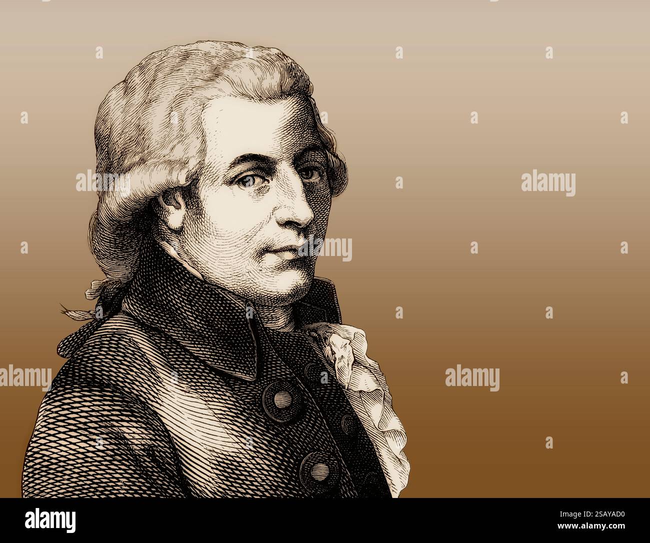 Wolfgang Amadeus Mozart, 1756 – 1791, composer of classical music ...