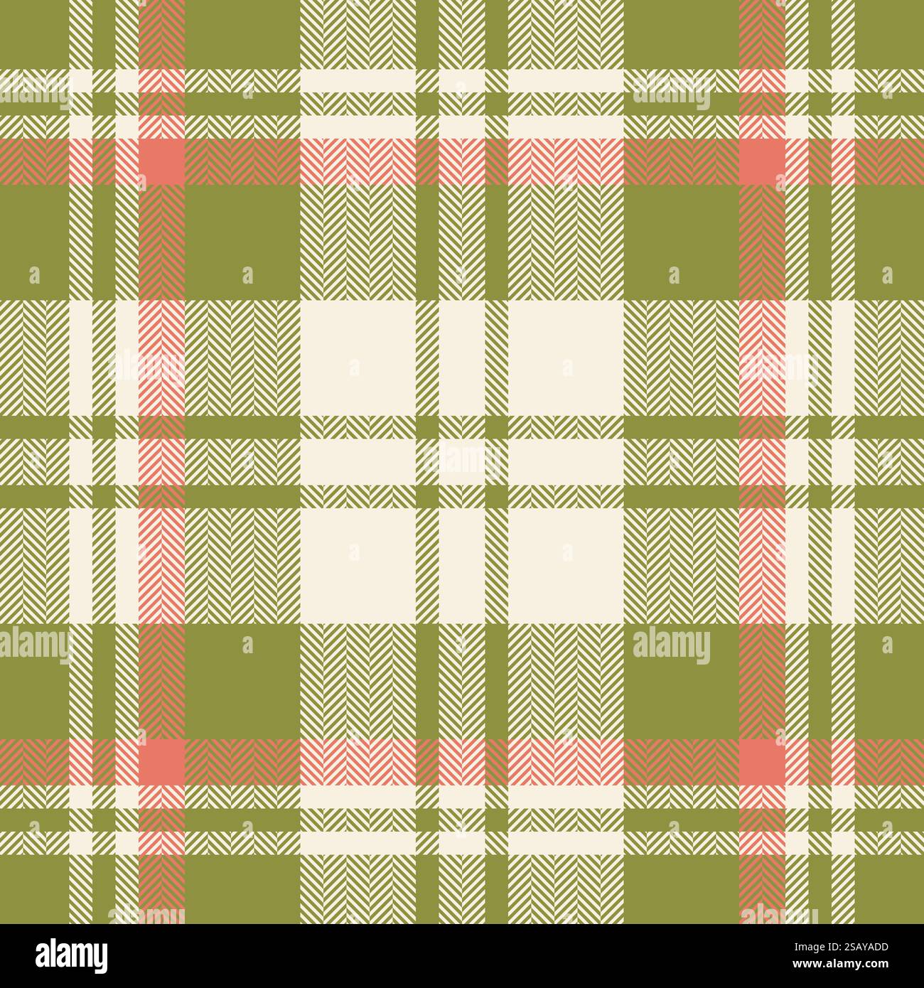 Plaid check pattern in green. Seamless fabric texture. Tartan textile ...
