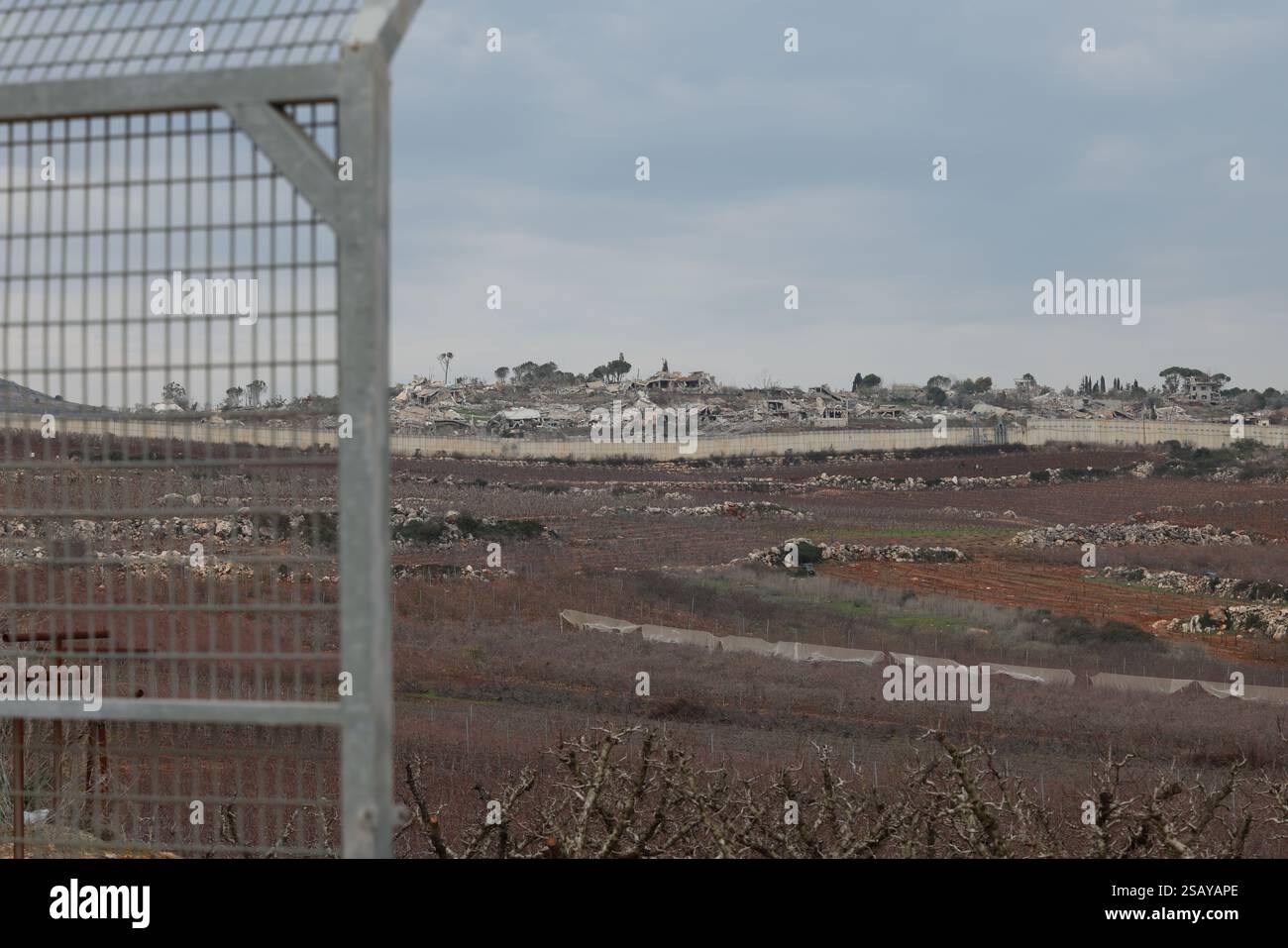 The village of Metula, Israel's northernmost municipality in close ...
