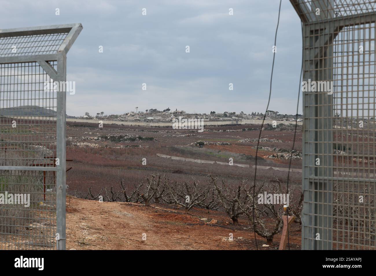 The village of Metula, Israel's northernmost municipality in close ...