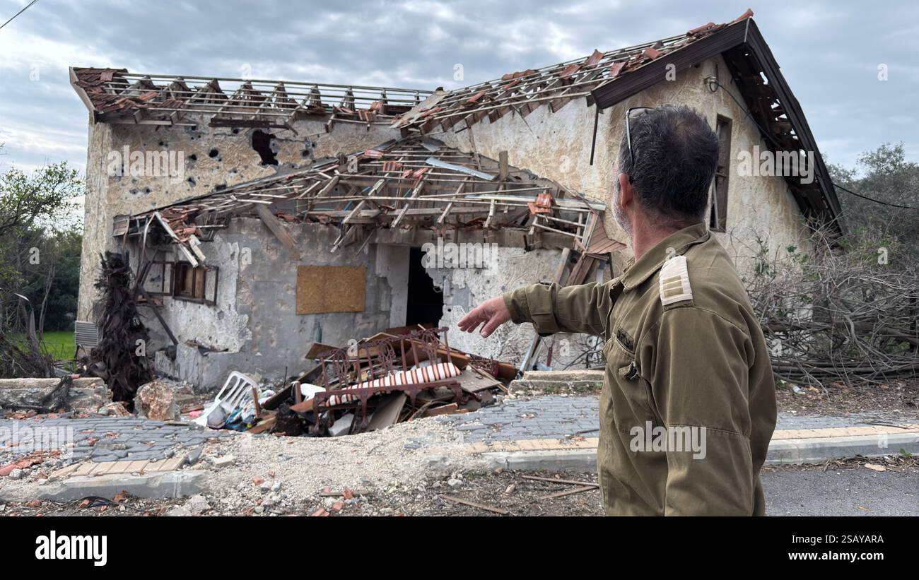 The village of Metula, Israel's northernmost municipality in close ...