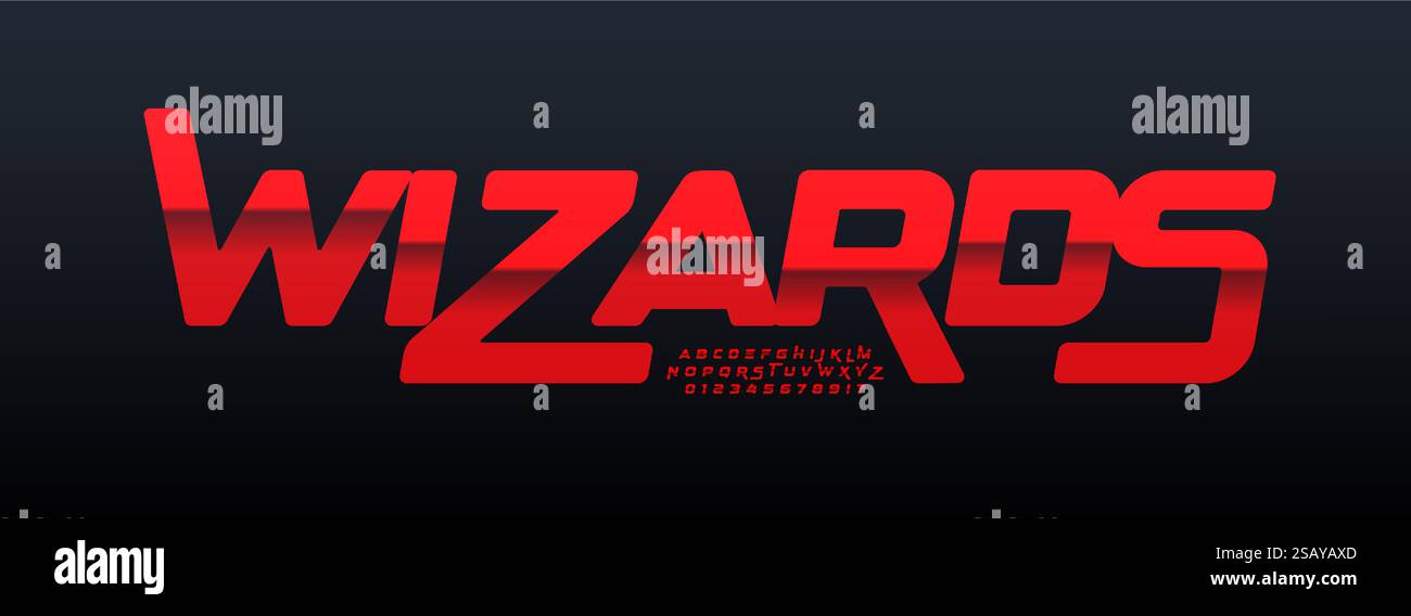 Futuristic sci-fi font, bold snake letters with geometric tails, sleek ...