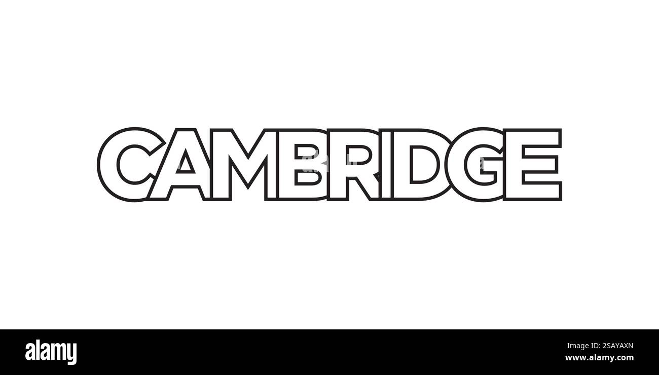 Cambridge on map Stock Vector Images - Alamy