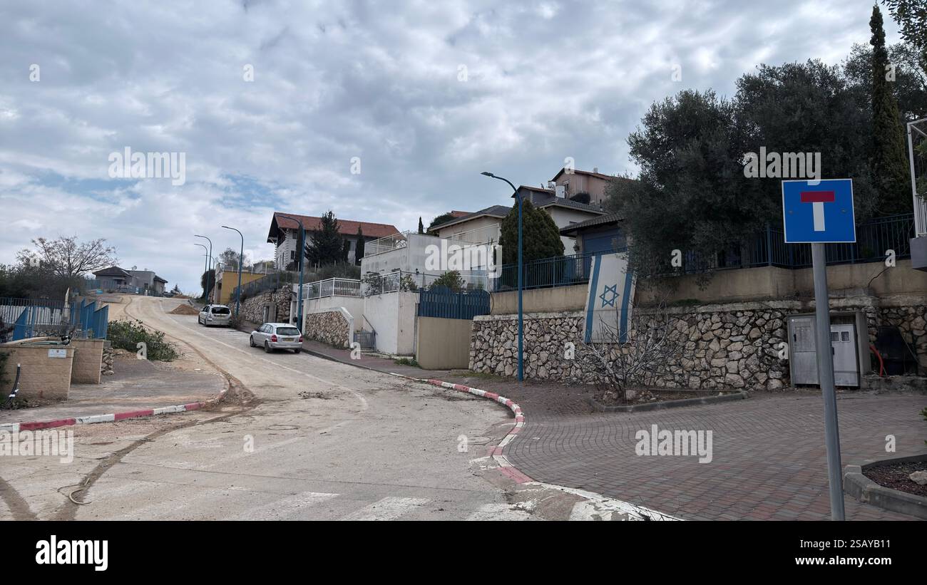 The village of Metula, Israel's northernmost municipality in close ...