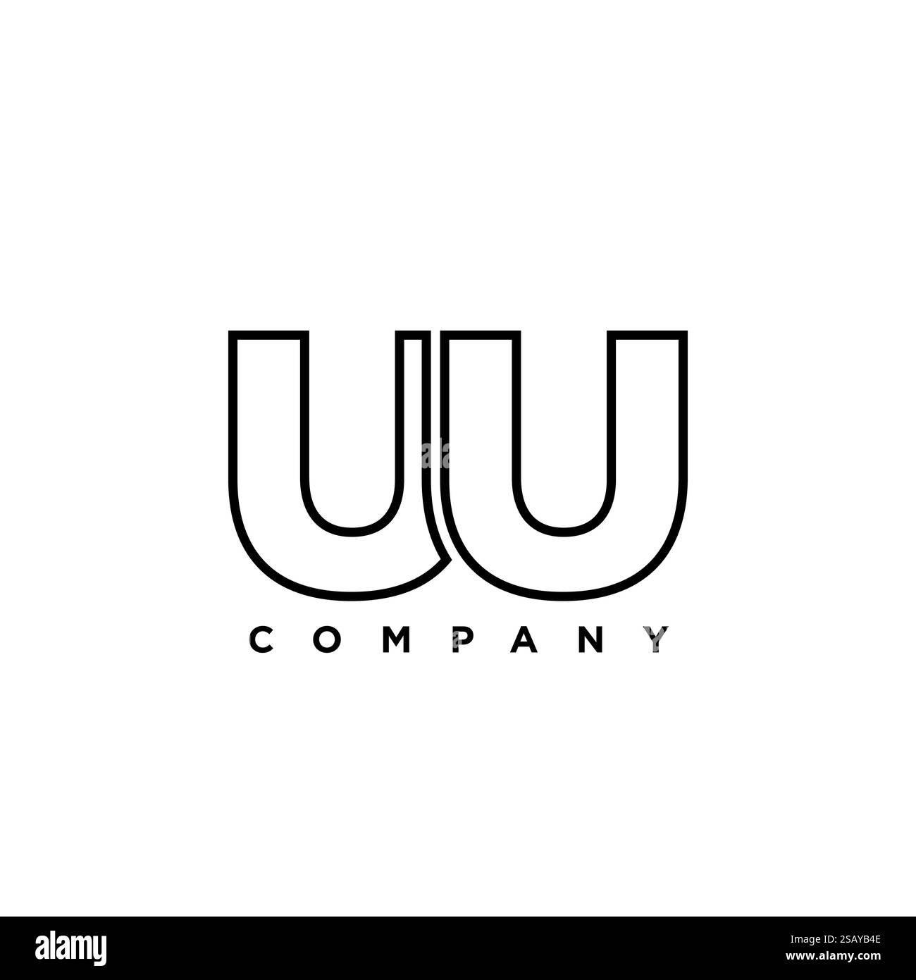 Uu letter logo design Stock Vector Images - Alamy