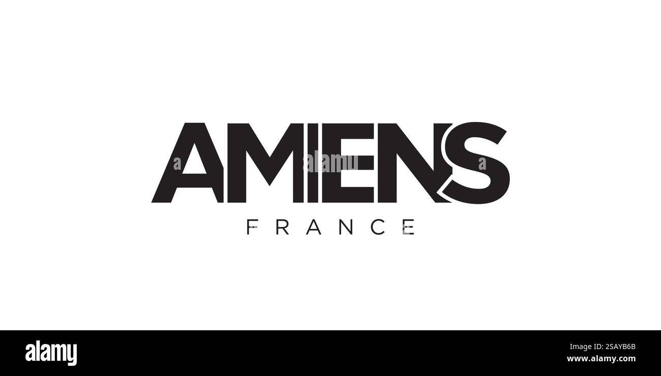 Amiens in the France emblem for print and web. Design features ...