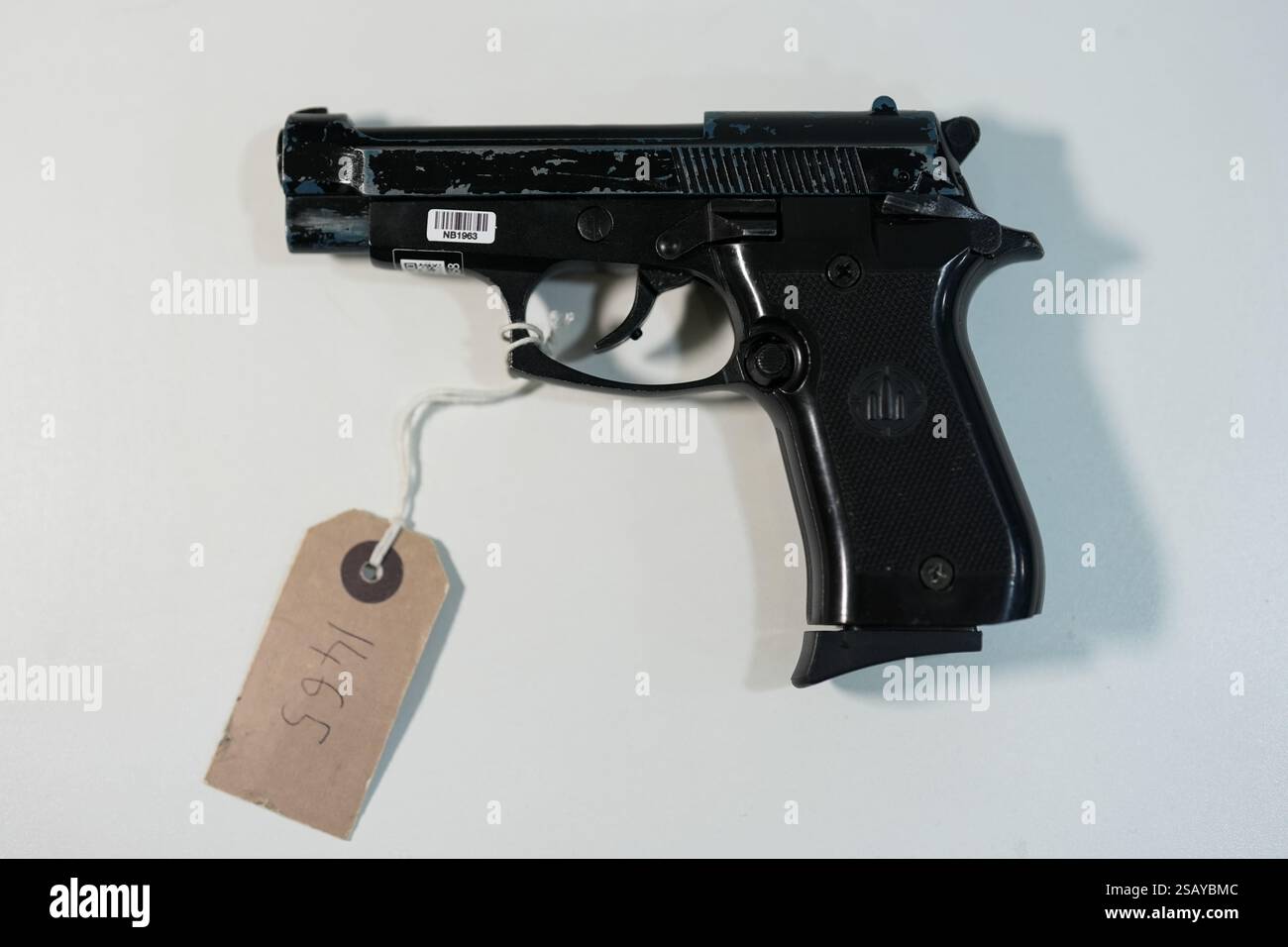 A seized Turkish manufactured top-venting blank firers (TVBF) at Lloyd ...