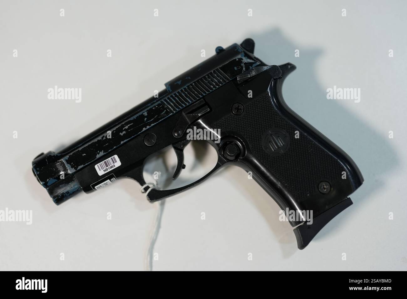 A seized Turkish manufactured top-venting blank firers (TVBF) at Lloyd ...