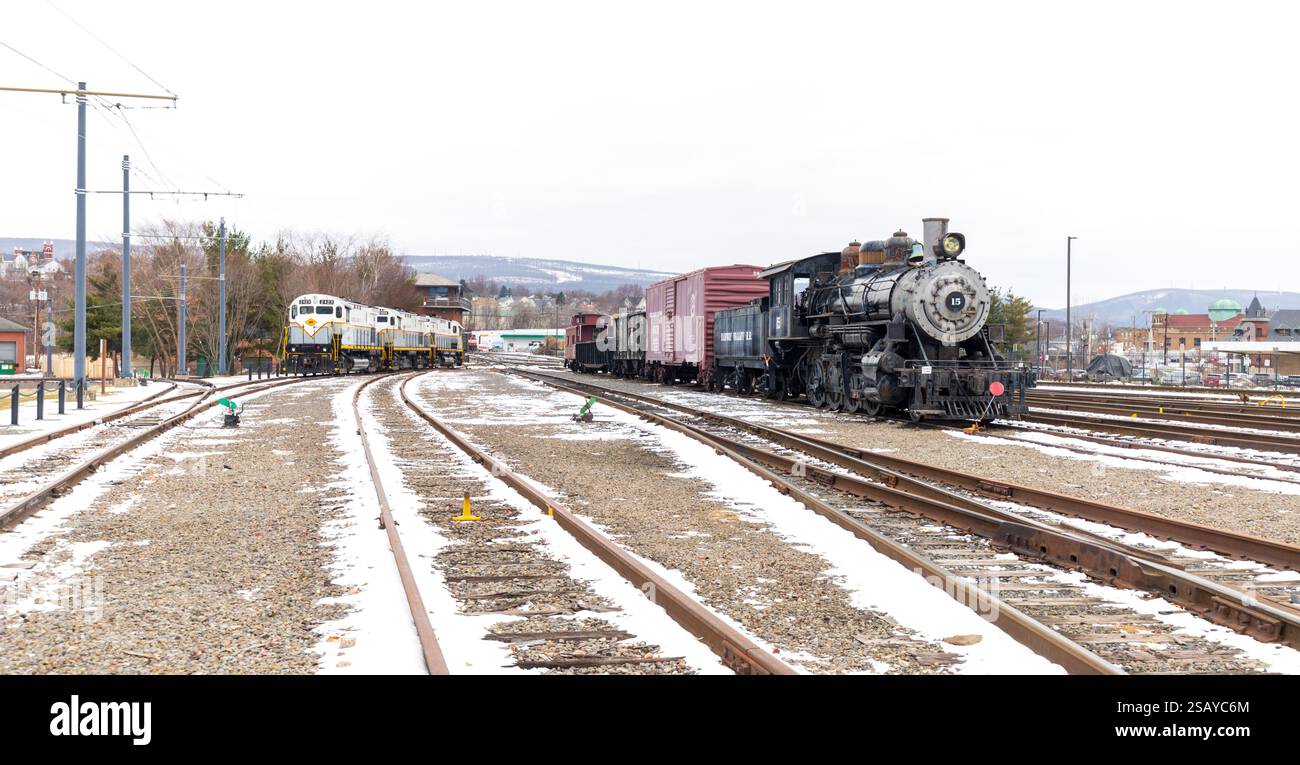Old train steamtown national historic hi-res stock photography and ...