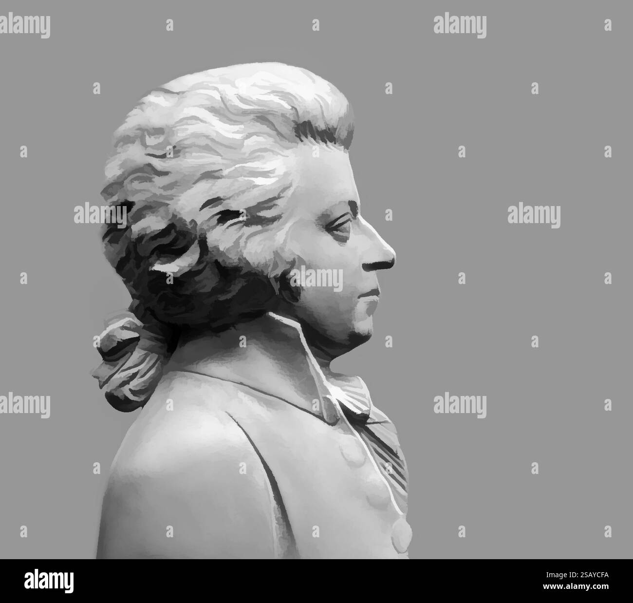 Wolfgang a mozart Black and White Stock Photos & Images - Alamy