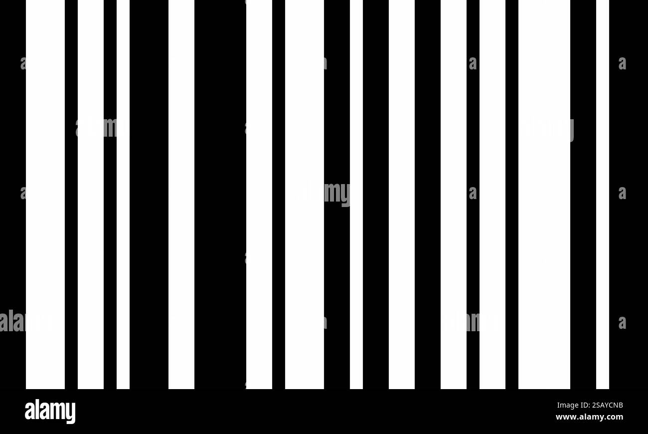 Pattern of vertical stripes, black and white thin and thick lines ...