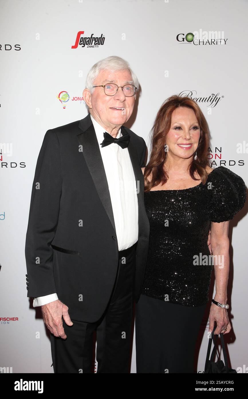 Phil Donahue and Marlo Thomas at the American Icon Awards Gala, Beverly ...