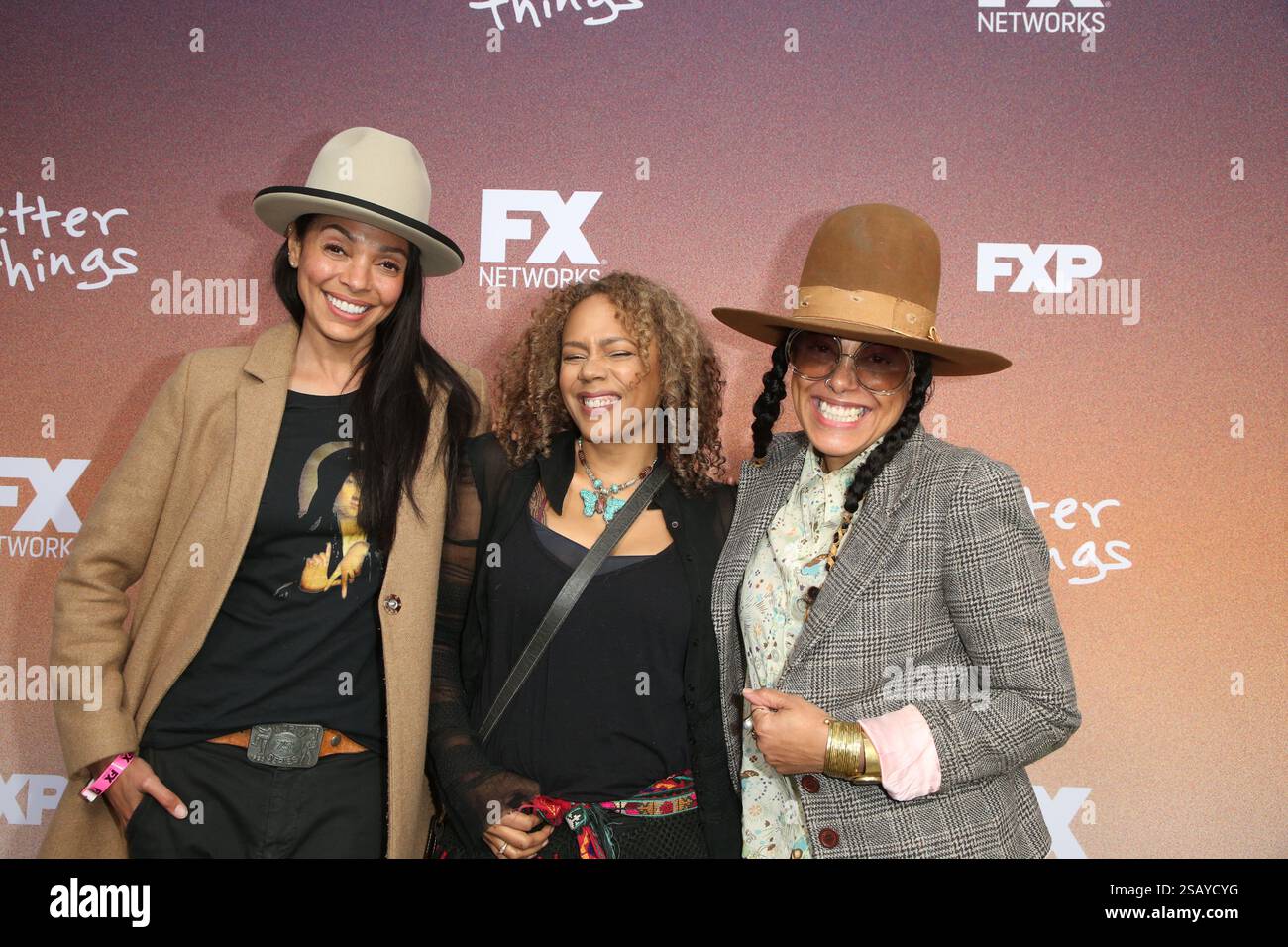 Tamara Taylor, Rachel True, Cree Summer at the Better Things Season 3 ...