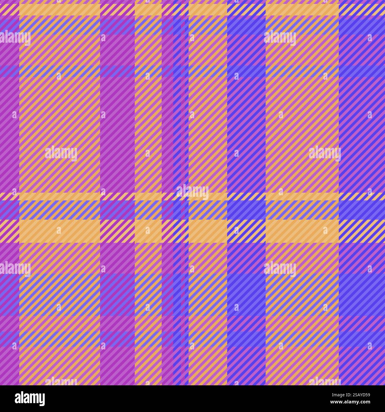 1950s check texture tartan, curved plaid seamless background. Paint ...