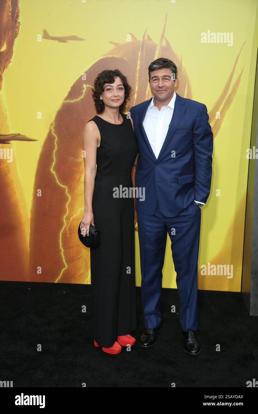 Kyle and Sydney Chandler at the Premiere of Warner Bros' Godzilla: King ...