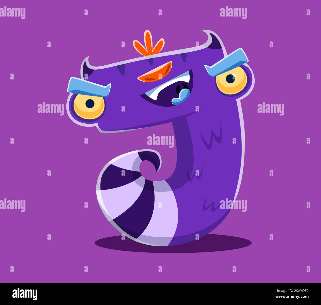 Halloween font letter J spooky monster character. Bizarre Halloween ...