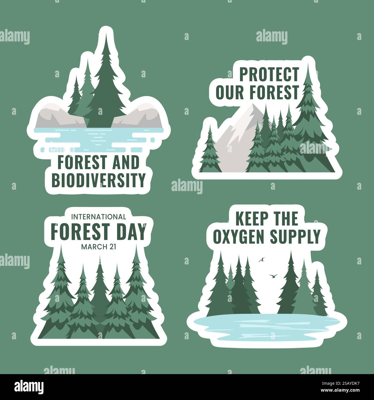 Forestry protection Stock Vector Images - Alamy