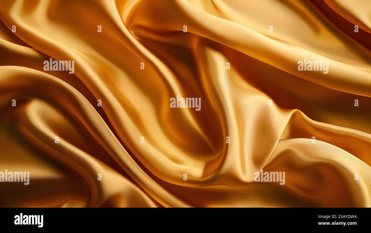 This breathtaking image showcases the sumptuous beauty of a golden silk ...