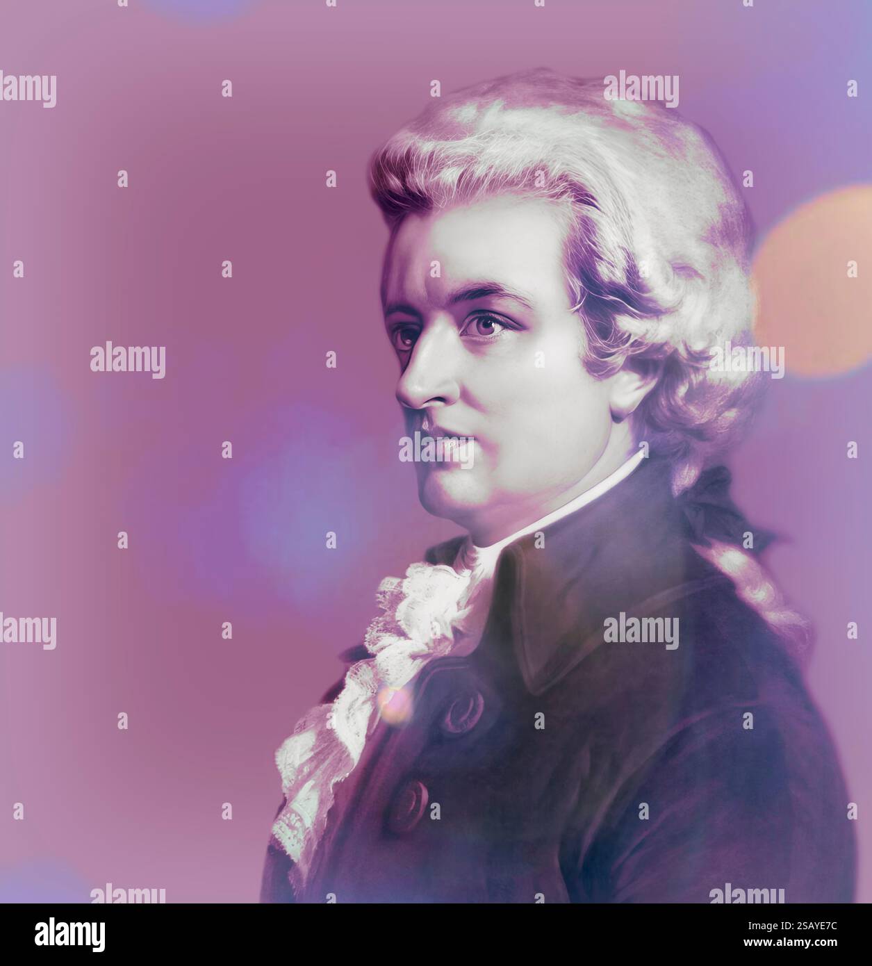 Wolfgang Amadeus Mozart, 1756 – 1791, composer of classical music ...