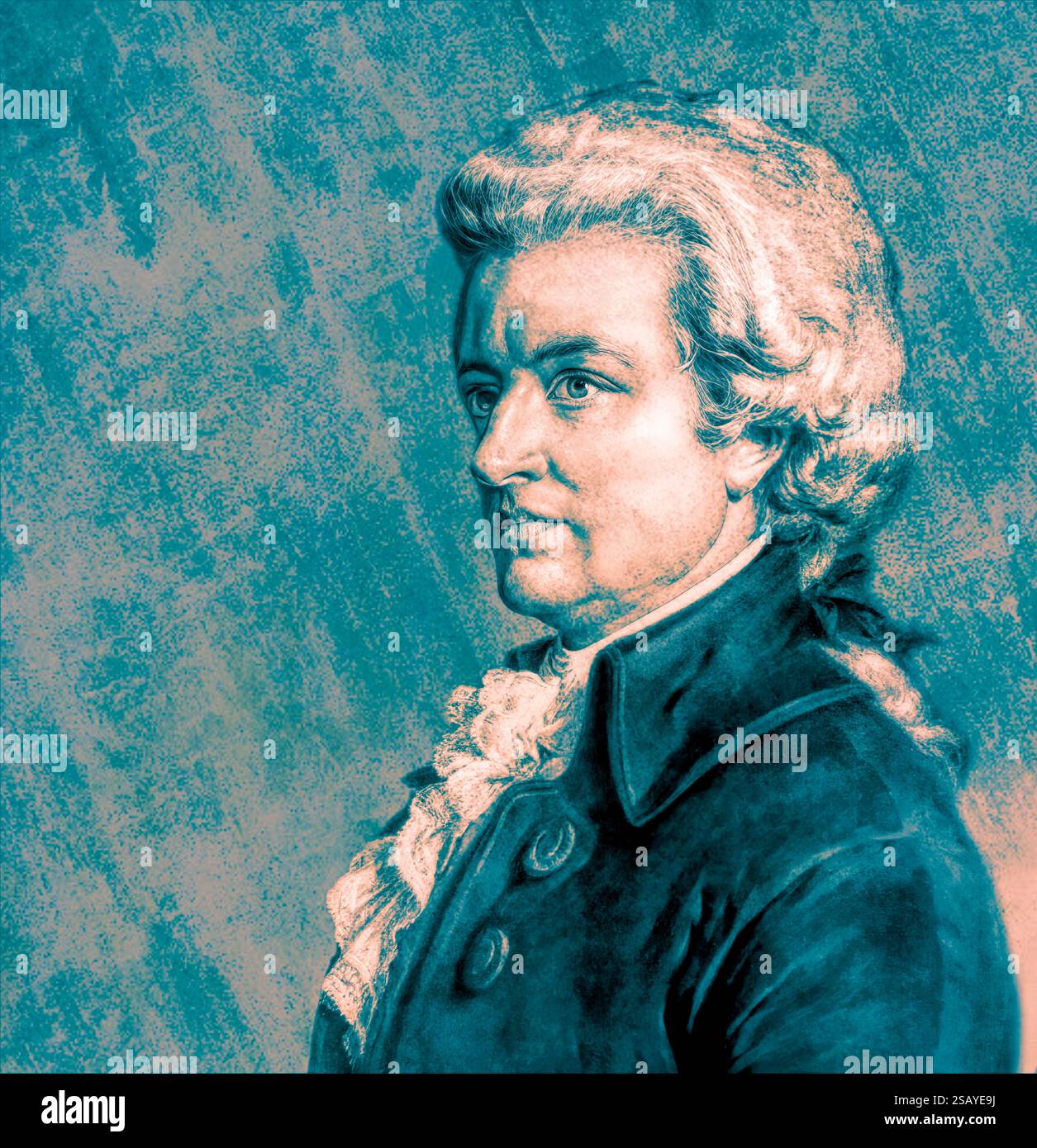 Wolfgang Amadeus Mozart, 1756 – 1791, composer of classical music ...