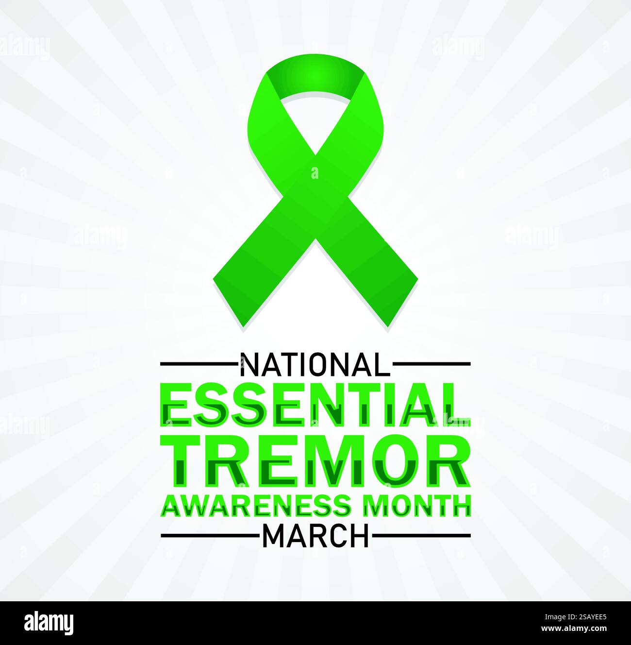 National Essential Tremor Awareness Month. March. Holiday concept ...